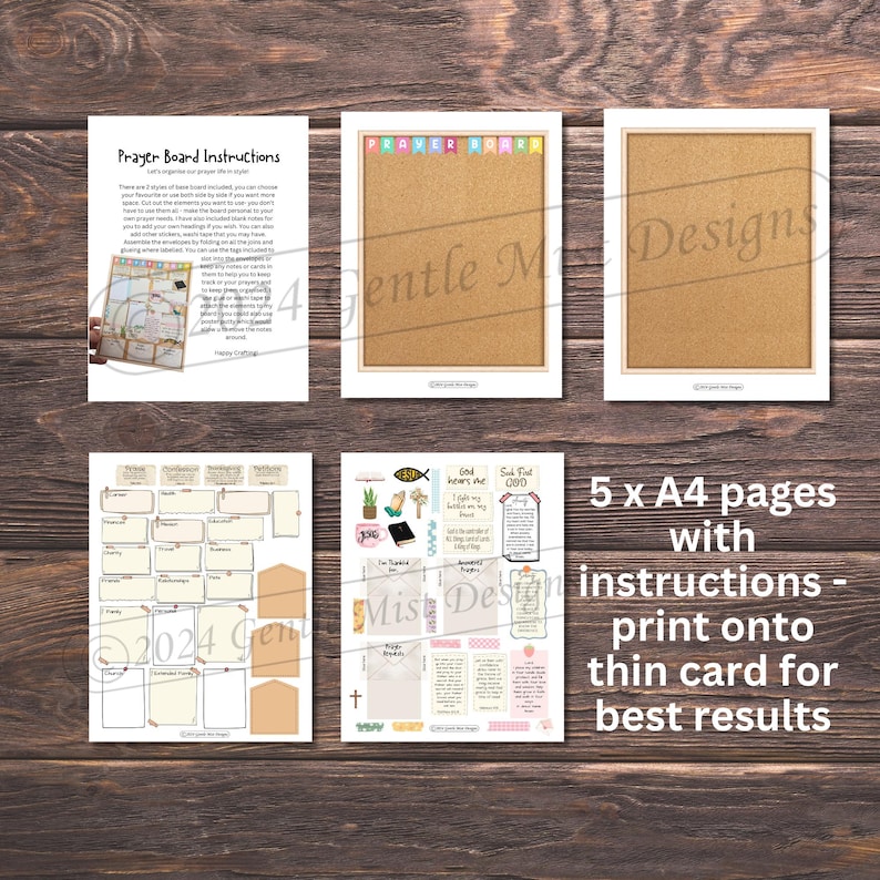 DIY Make Your Own PRAYER BOARD Bible Paper Craft Activity for Ladies ...