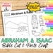 ABRAHAM & ISAAC Bible Paper Craft Activity for Kids Printable Diy Cut ...