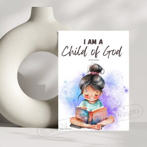 I Am a CHILD of GOD Bible Verse Wall Art. Printable Christian ...