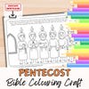 Pentecost Crowns Printable Craft, Holy Spirit Activity for Kids, Sunday ...