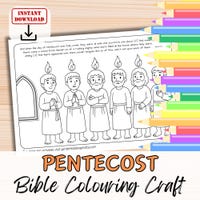 Pentecost Crowns Printable Craft, Holy Spirit Activity for Kids, Sunday ...