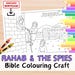 RAHAB & THE SPIES Bible Verse Coloring in Sheet Activity for Kids ...