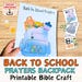 BACK to SCHOOL PRAYERS Backpack - Bible Craft Activity Bag Kit for Kids ...