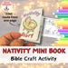 NATIVITY MINI BOOK Printable | One Page Christmas Zine Craft Activity ...