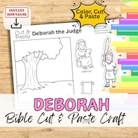 Deborah and Barak Craft Activity for Sunday School Kids - Etsy