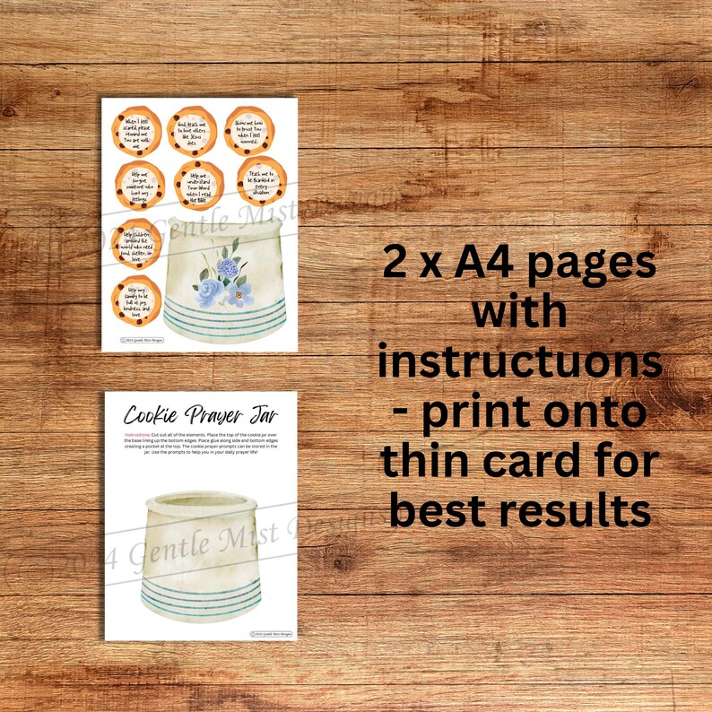 COOKIE PRAYER JAR Bible Paper Craft Activity Kit for Kids. Sunday ...