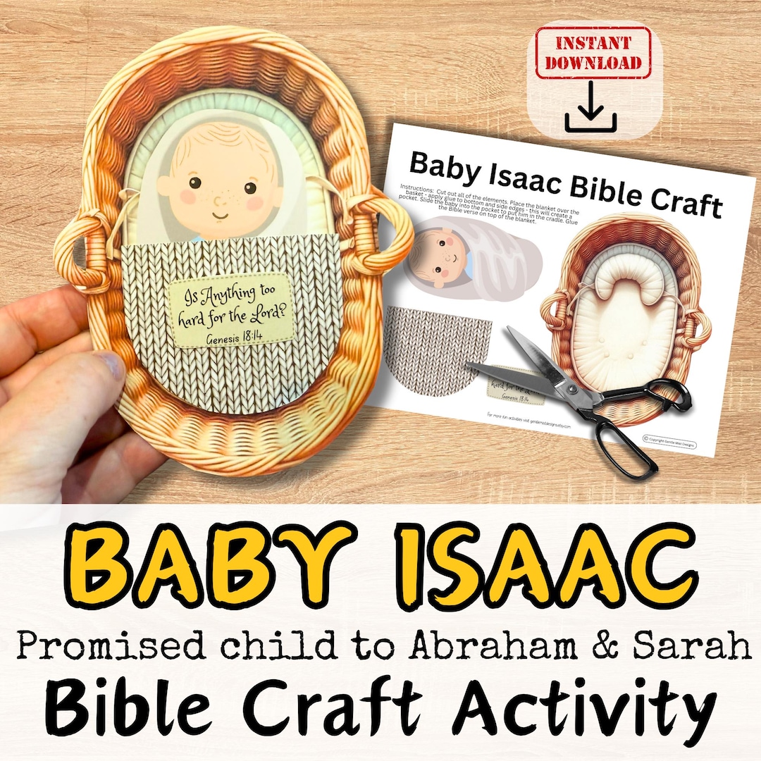 CHILD of PROMISE Baby Isaac Craft Activity for Kids Bible Verse Based ...