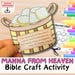 MANNA FROM HEAVEN Basket Bible Craft Activity for Kids. Printable Diy ...