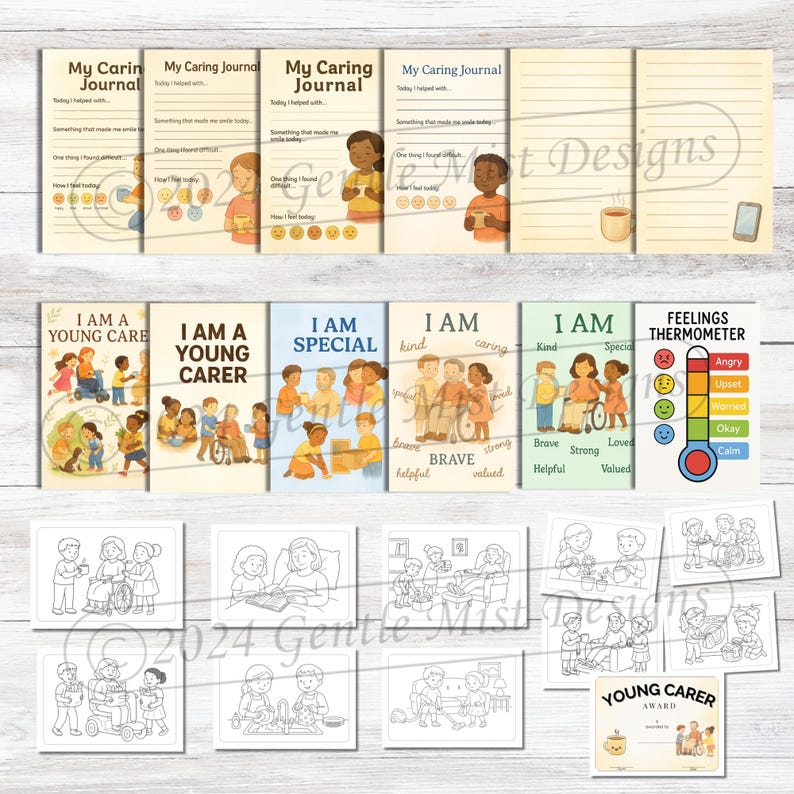 Young Carer Printable Activity Pack | Support & Self-care Toolkit for ...