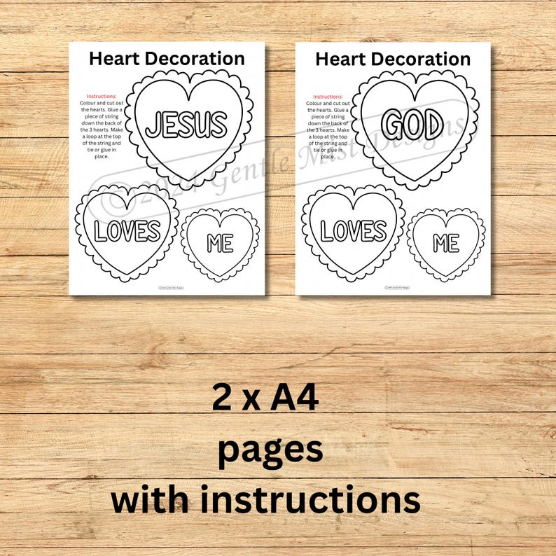 JESUS LOVES ME Hanging Decoration - Bible Paper Craft for Kids. Sunday ...