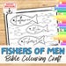 FISHERS OF MEN Bible Verse Colouring Sheet Activity for Kids, Youth ...