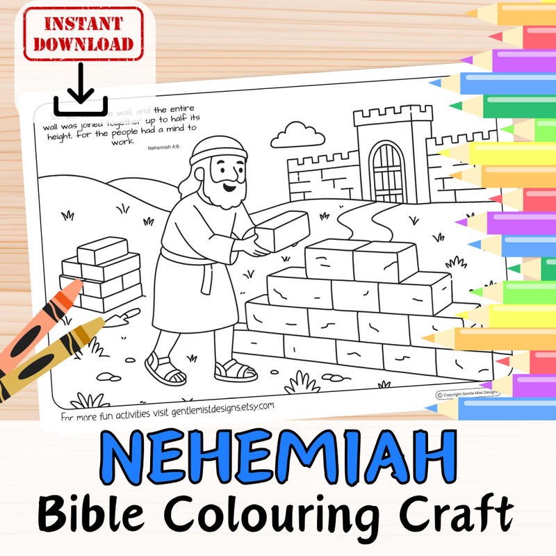 Kids Craft Nehemiah - Etsy