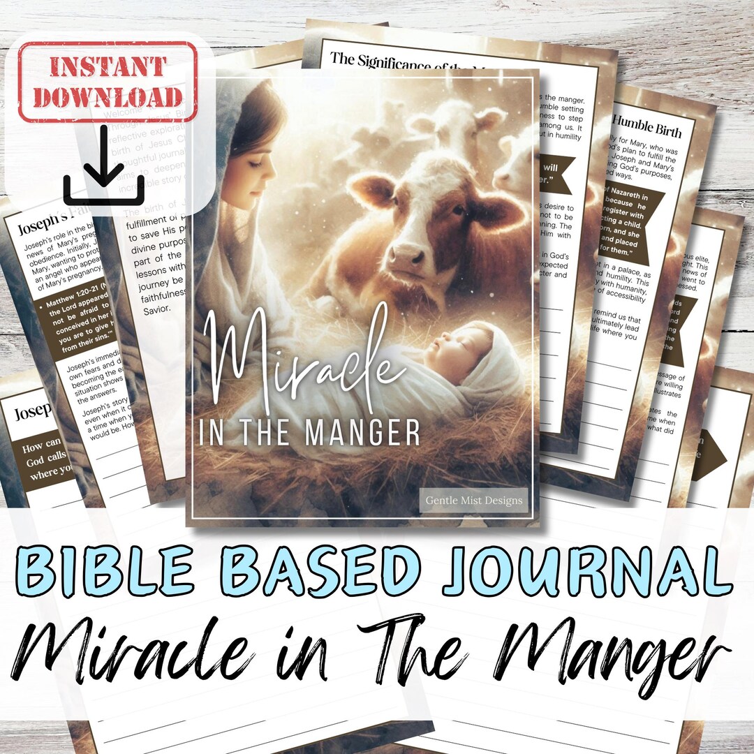 Miracle in the Manger | Bible Based Christmas Nativity Study Guide ...