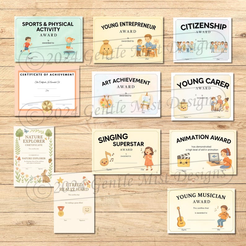 Printable Homeschool Awards Pack | 30 Cute Recognition Certificates for ...