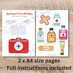 SPIRITUAL FIRST AID Box Craft. Bible Based Tools for Healing. Sunday ...