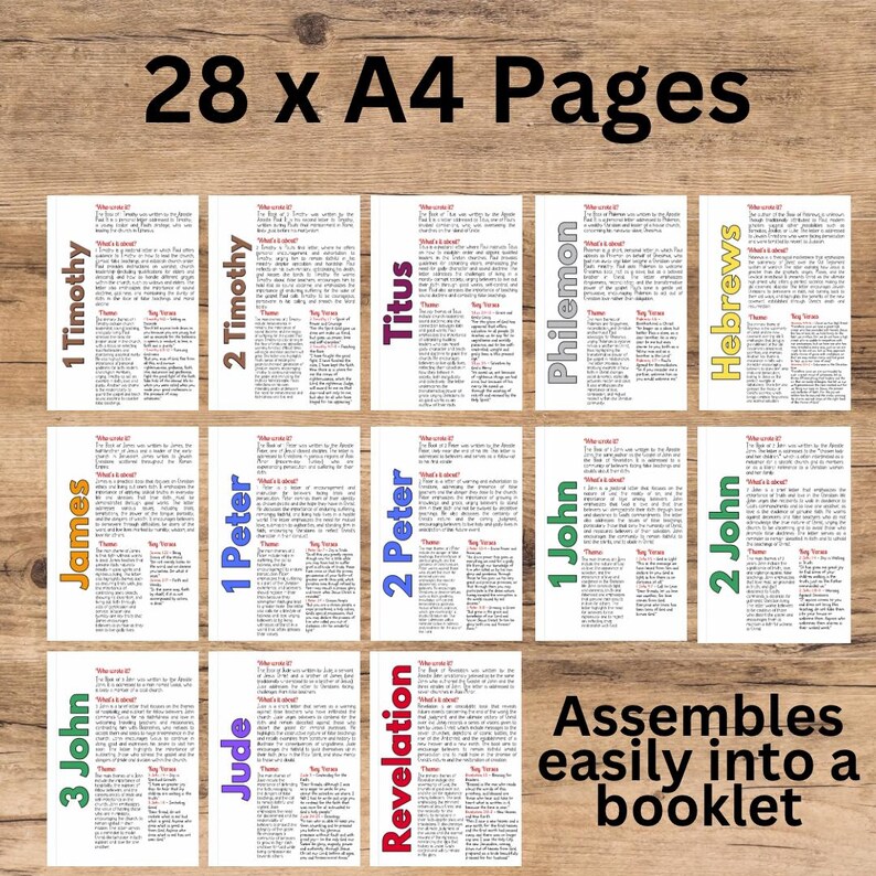 Printable BIBLE STUDY GUIDES New Testament Bible Cheat Sheets. Study ...