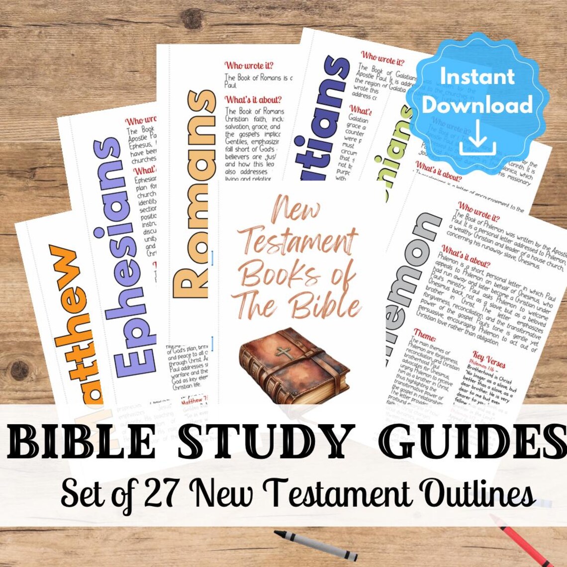 Printable BIBLE STUDY GUIDES New Testament Bible Cheat Sheets. Study ...