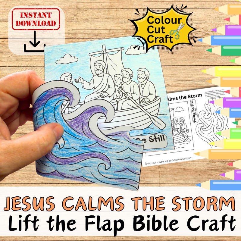 Storm at Sea Coloring - Etsy