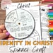 IDENTITY IN CHRIST Spinner Craft. Bible Verse Sunday School Activity ...