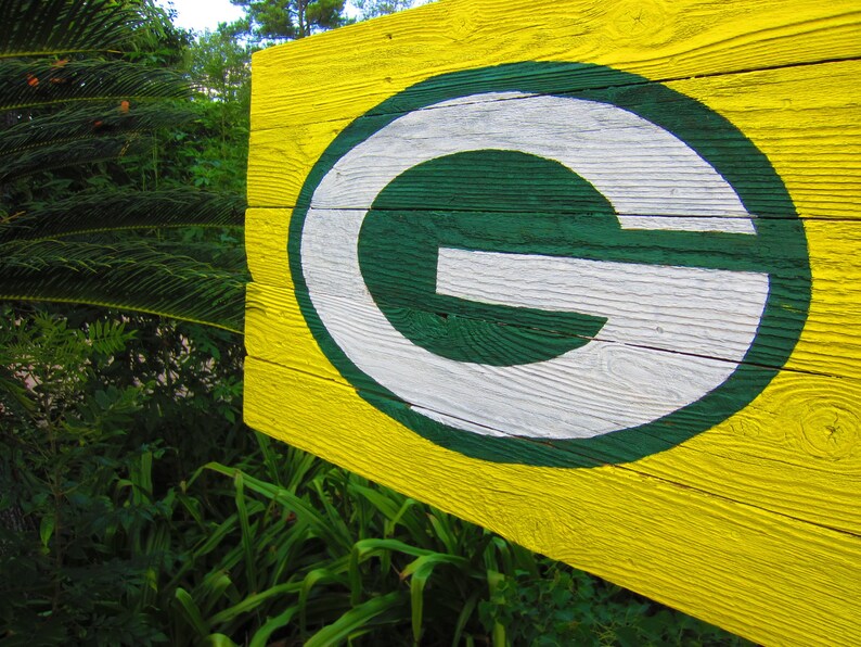 Green Bay Packers Rustic Sign | Etsy