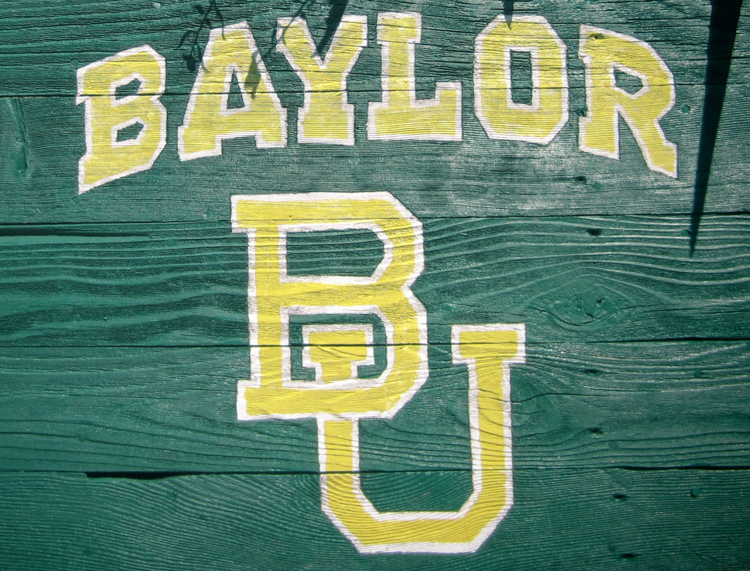 Baylor University Rustic Sign - Etsy