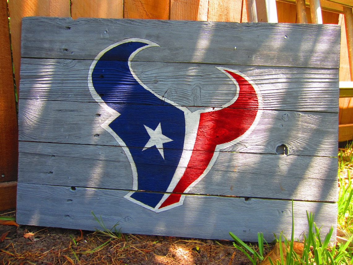 Houston Texans Rustic Sign - Etsy