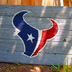 Houston Texans Rustic Sign - Etsy