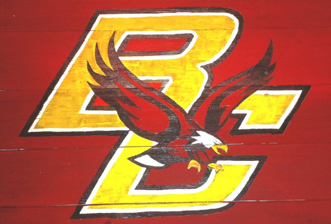 Boston College Rustic Sign - Etsy