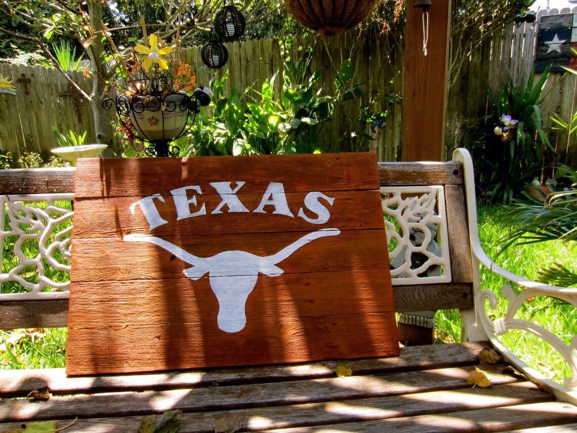 University of Texas Rustic Sign - Etsy