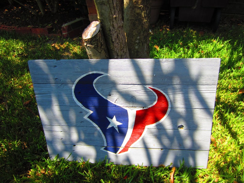 Houston Texans Rustic Sign - Etsy