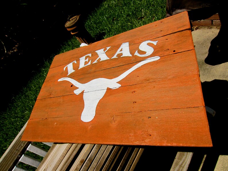 University of Texas Rustic Sign - Etsy