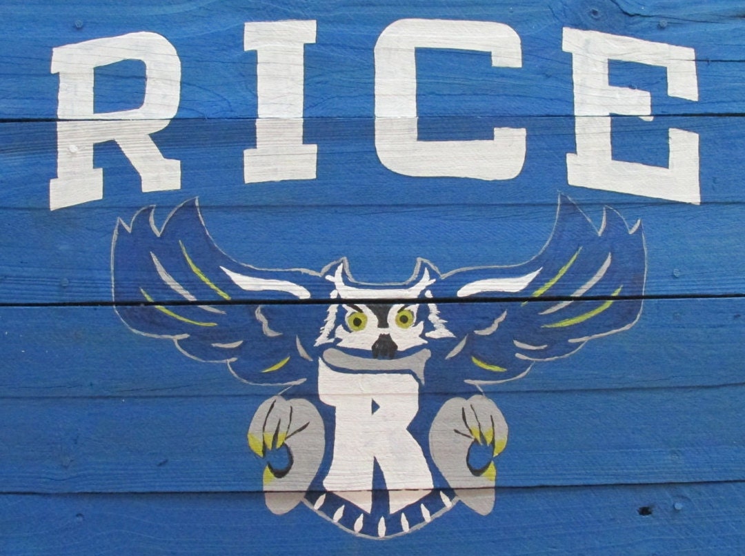 Rice University Owls Rustic Sign - Etsy