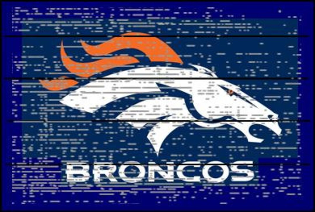 Denver Broncos Rustic Sign - Etsy