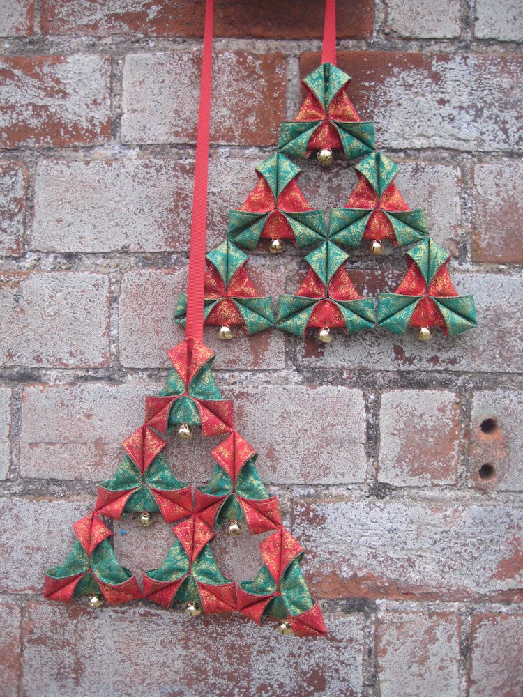 Christmas Triangles Fabric Decoration PDF Pattern Fabric - Etsy UK