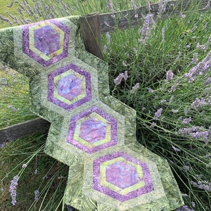 Hexagonal Table Runner Pattern PDF Instant Download - Etsy