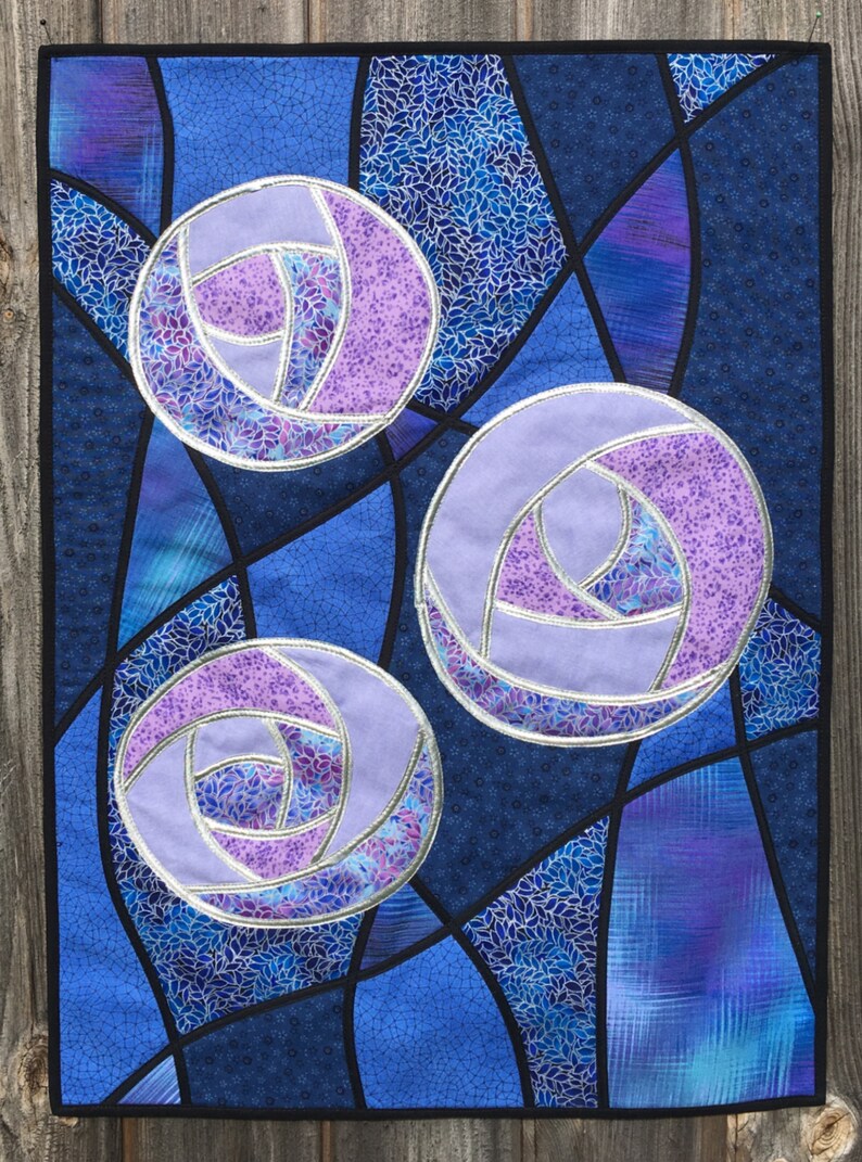 Stained Glass Roses PDF Pattern - Etsy