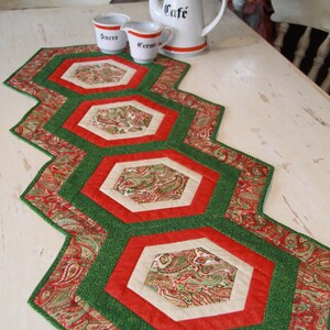 Hexagonal Table Runner Pattern PDF Instant Download - Etsy