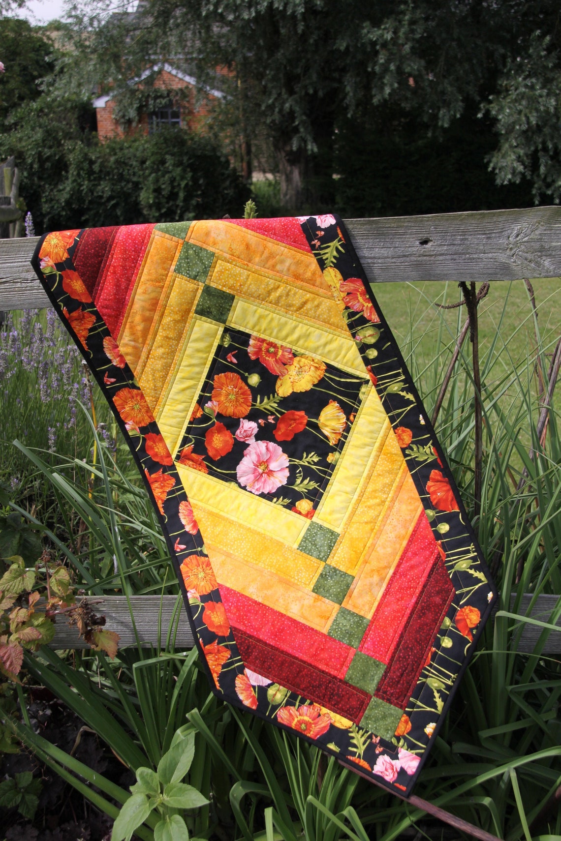 Chevron Table Runner - PDF PATTERN - Patchwork Home Decoration - Etsy