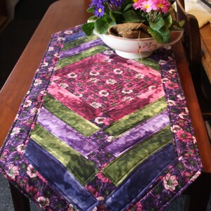 Chevron Table Runner - PDF PATTERN - Patchwork Home Decoration - Etsy