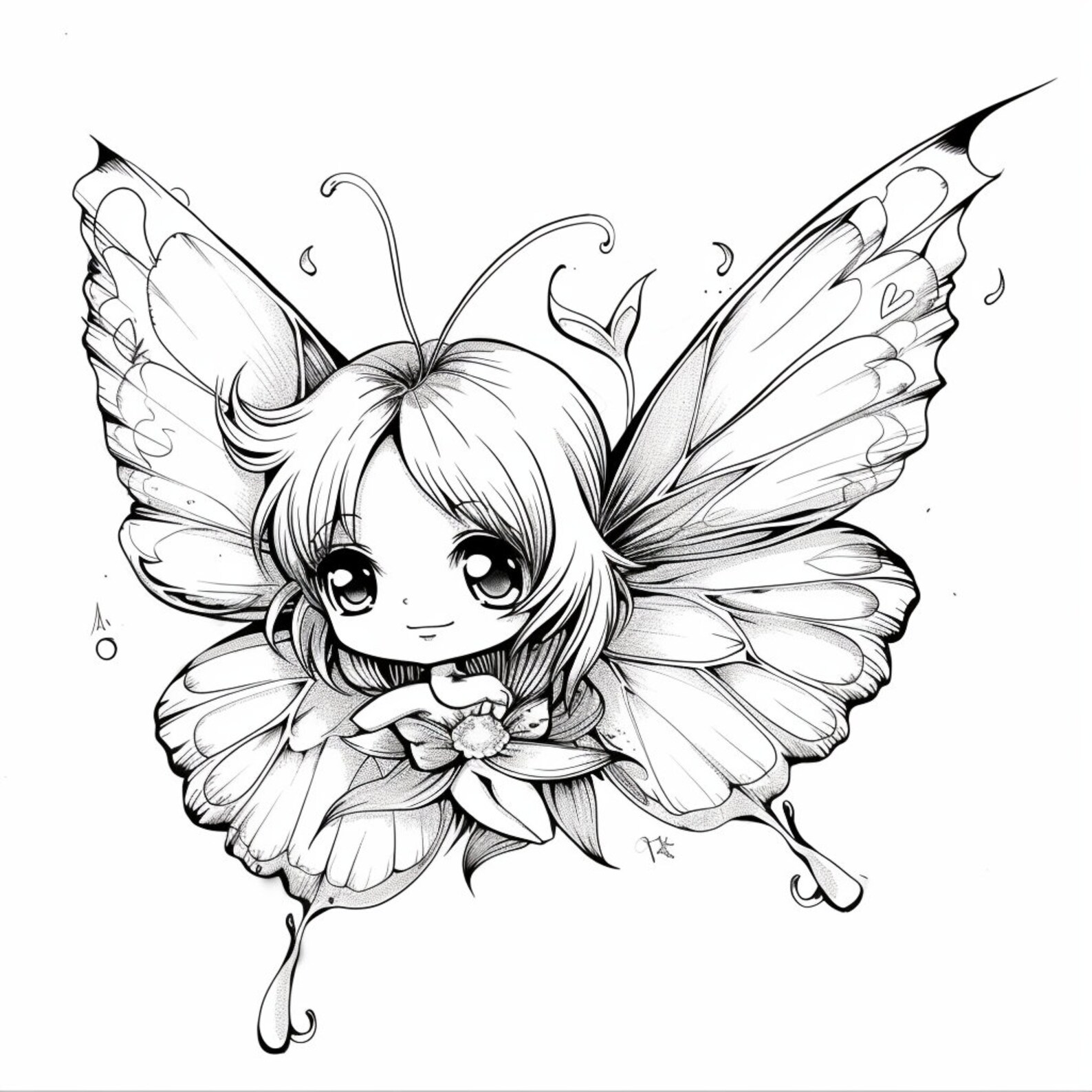 12 Butterfly Animal Coloring Pages for Adults and Children Printable ...