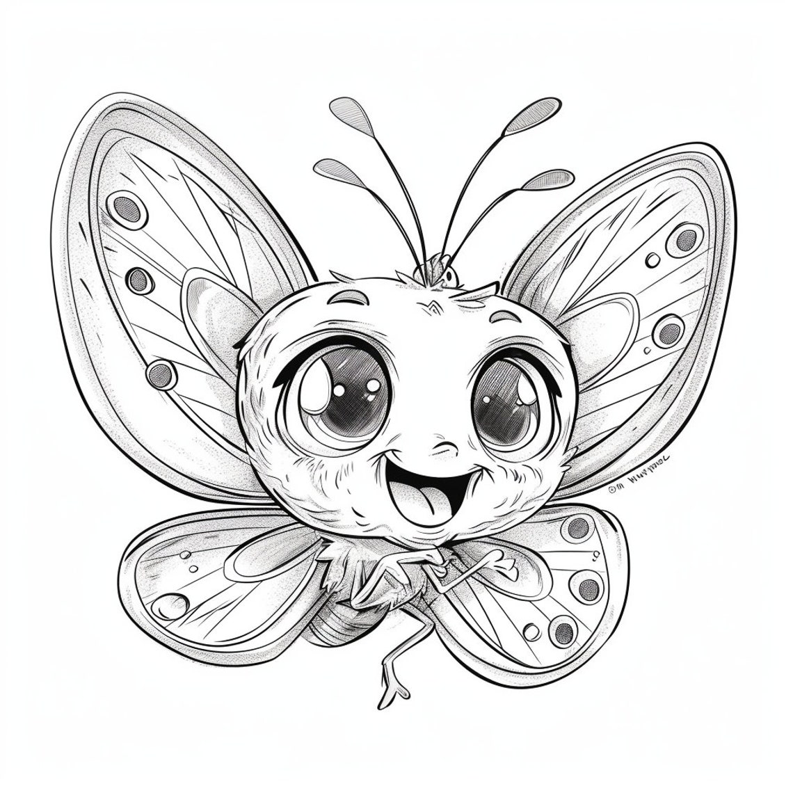 12 Butterfly Animal Coloring Pages for Adults and Children Printable ...