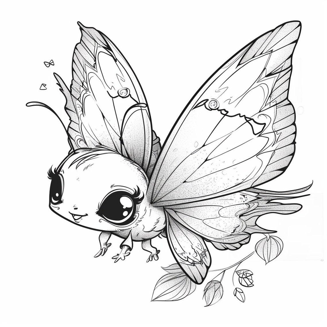 12 Butterfly Animal Coloring Pages for Adults and Children Printable ...