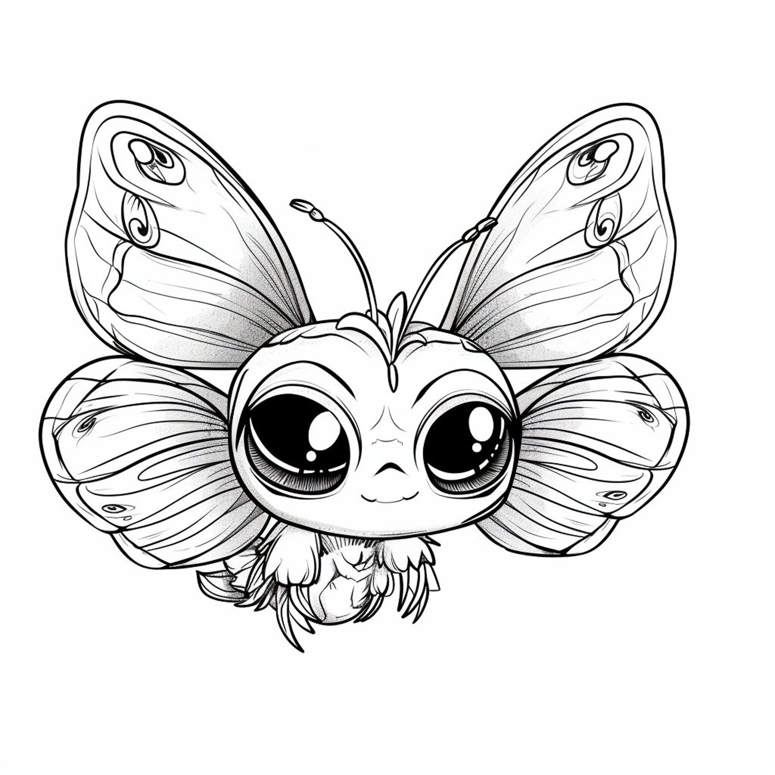 12 Butterfly Animal Coloring Pages for Adults and Children Printable ...
