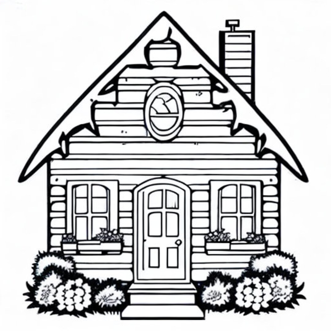 100 Home and Garden Coloring Pages for Adults and Children - Etsy