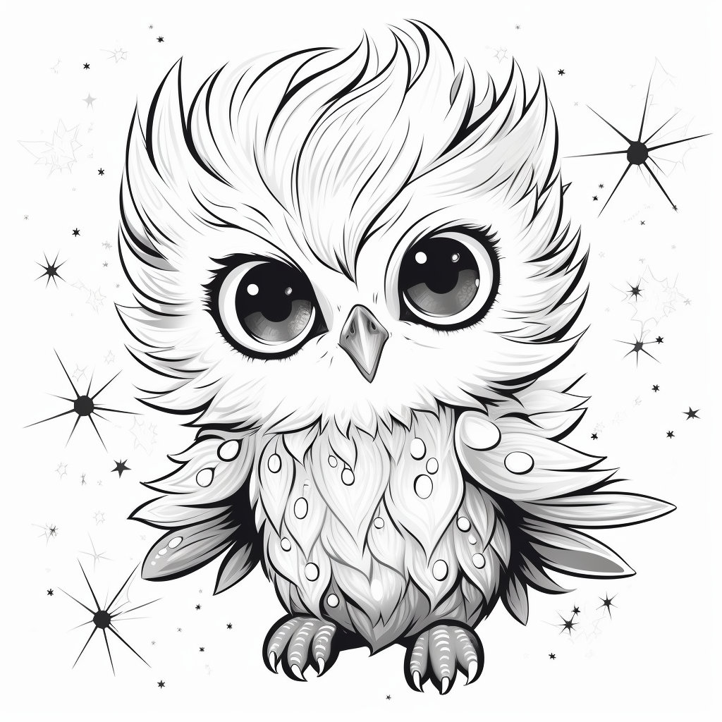 12 Owl Coloring Pages, Adults and Children Printable and Digital - Etsy