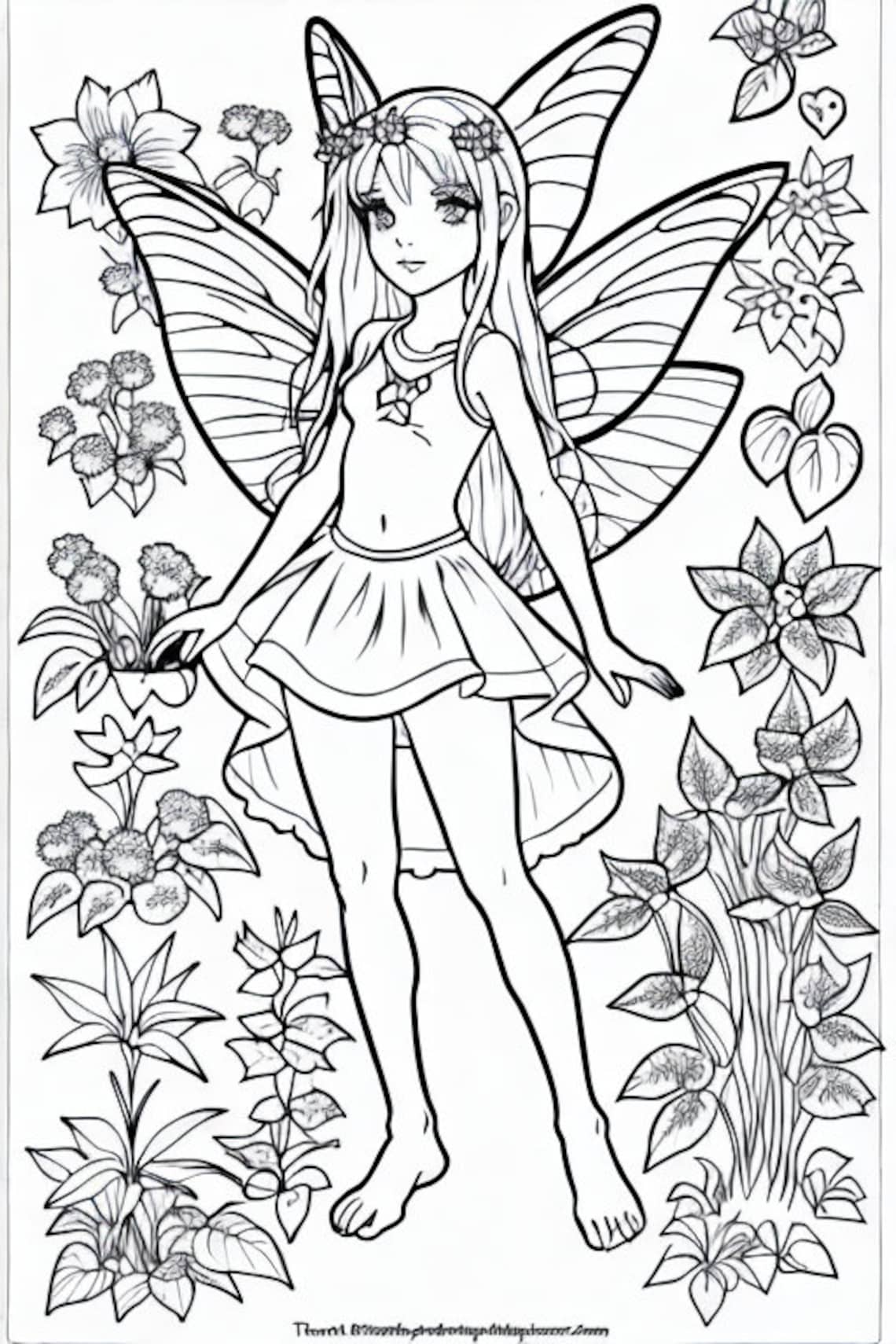 100 Fairy Coloring Pages for Adults and Children Printable and Digital - Etsy