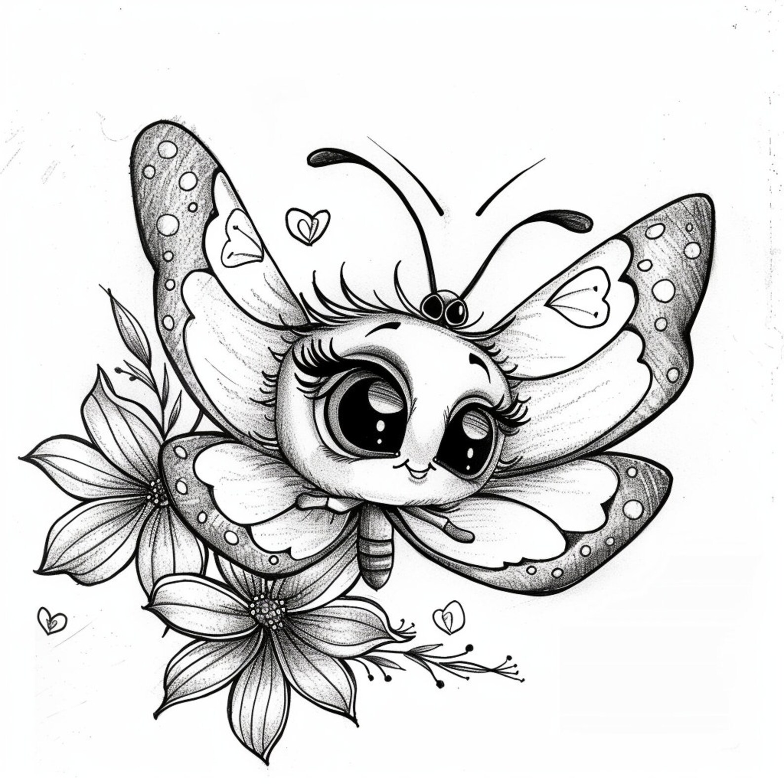 12 Butterfly Animal Coloring Pages for Adults and Children Printable ...