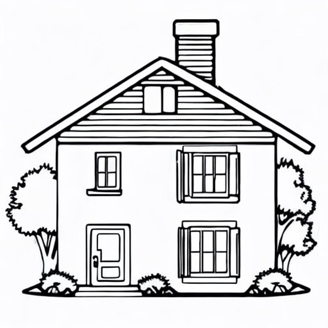 100 Home and Garden Coloring Pages for Adults and Children - Etsy