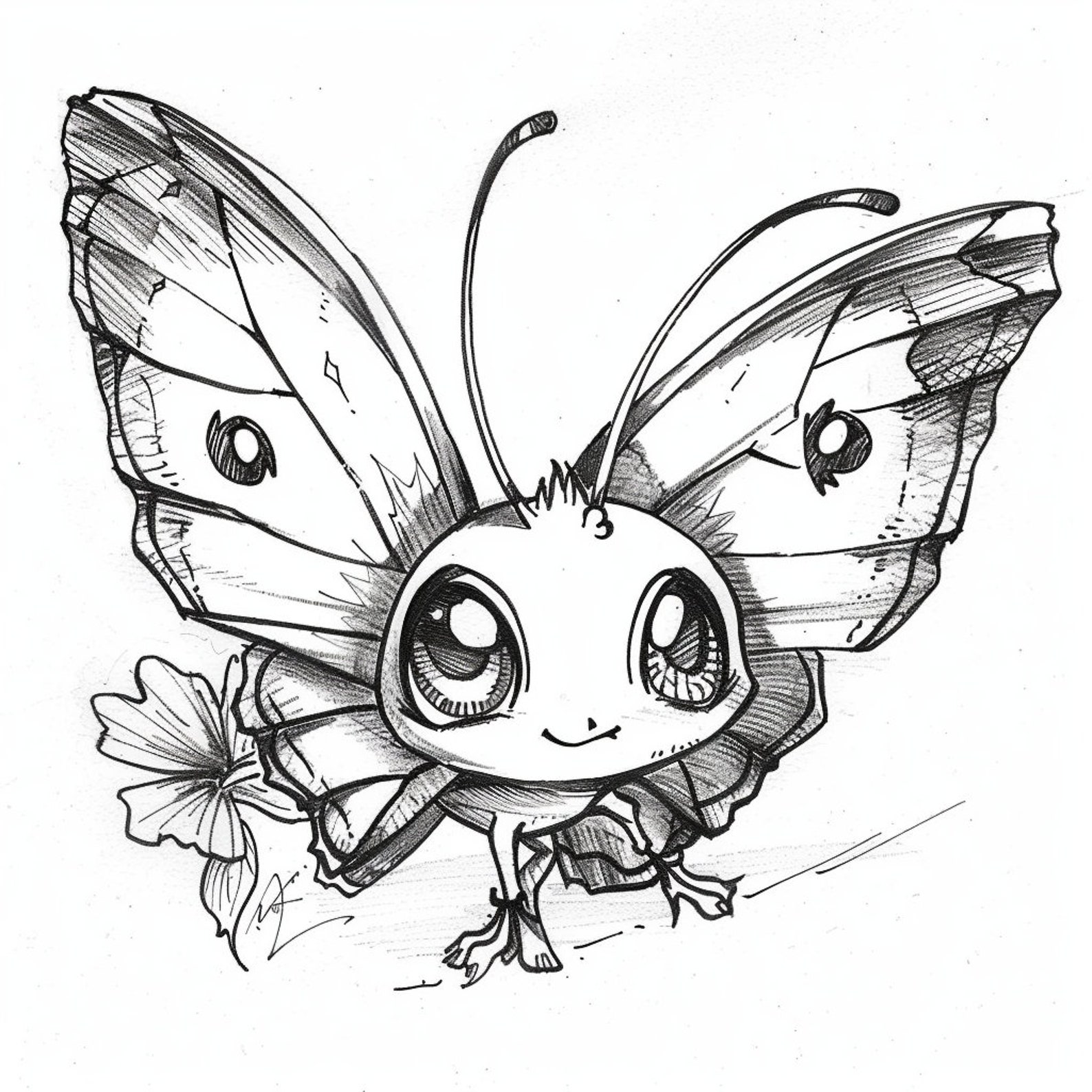 12 Butterfly Animal Coloring Pages for Adults and Children Printable ...