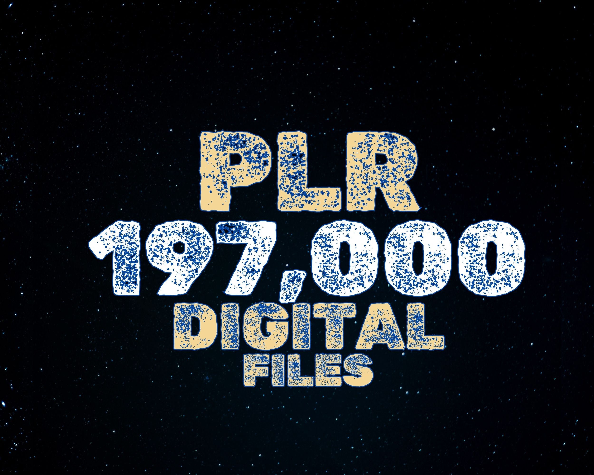 PLR BUNDLE 197,000 Digital Files, 100k SVG, 97k Coloring Pages for ...